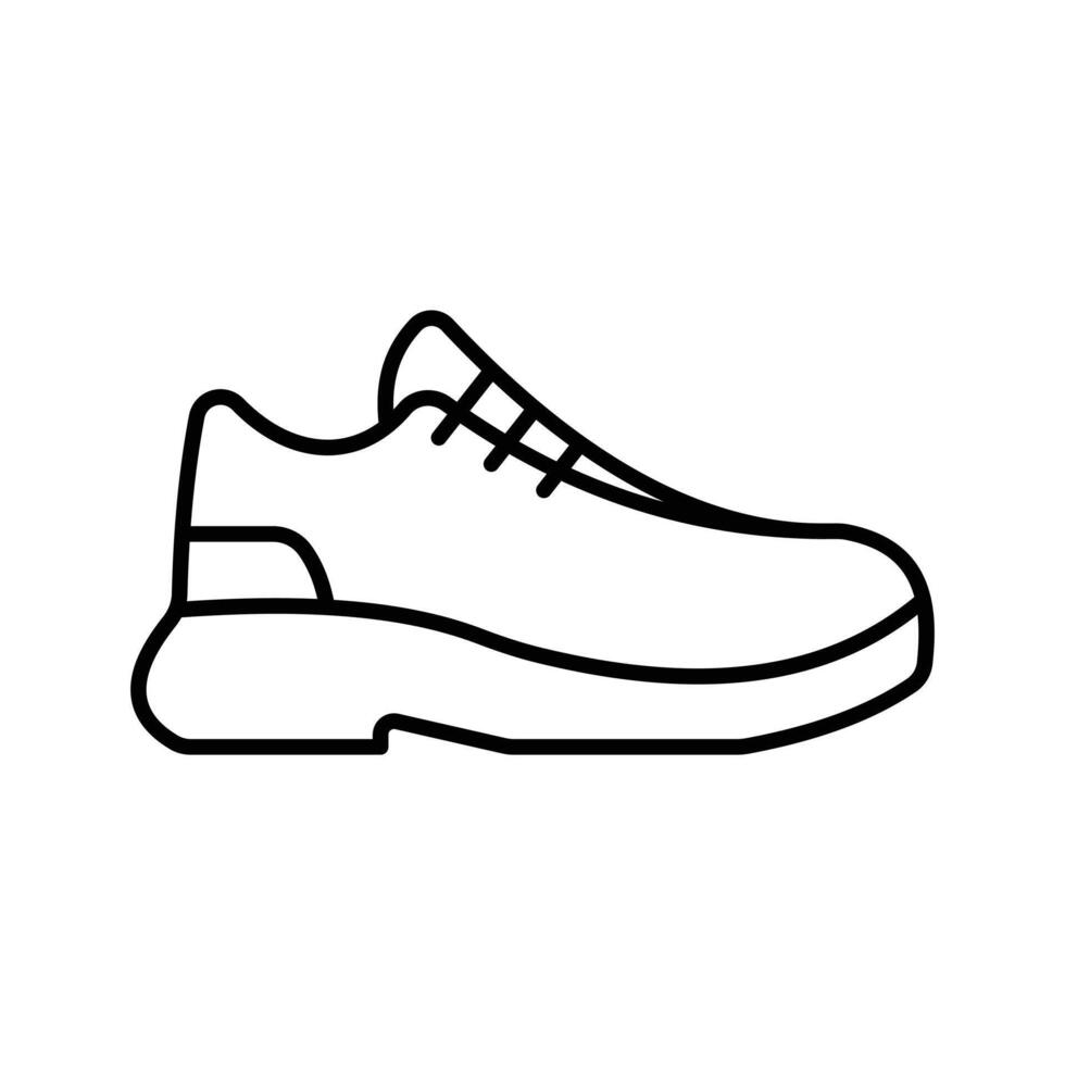 Shoes Line Icon Black Sneakers 65655466 Vector Art at Vecteezy