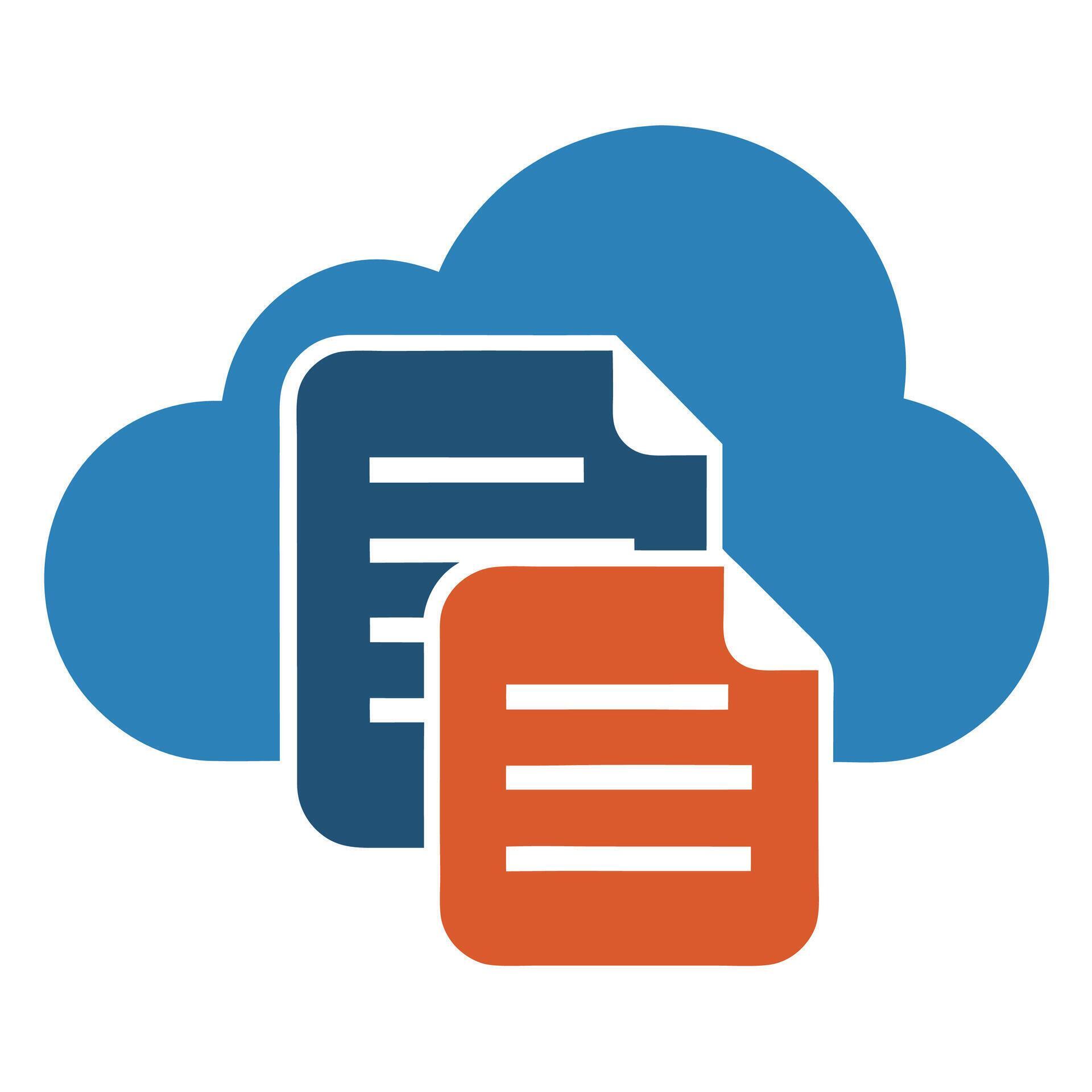 Cloud-based document management 65656128 Vector Art at Vecteezy