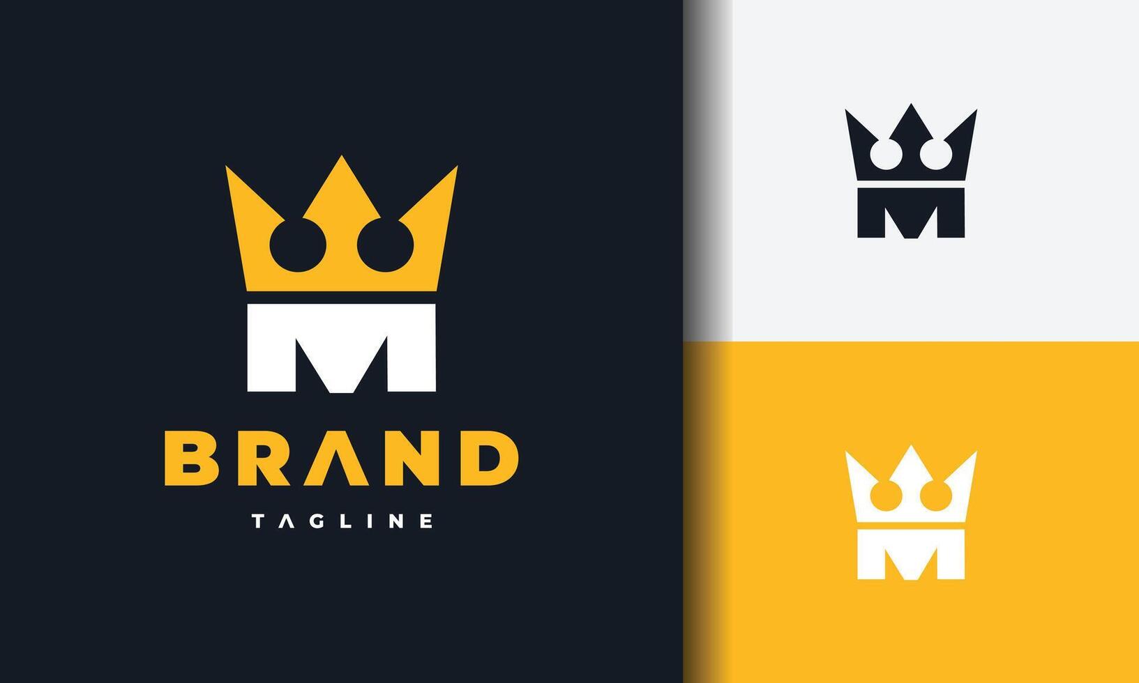 letter M crown logo 65663316 Vector Art at Vecteezy