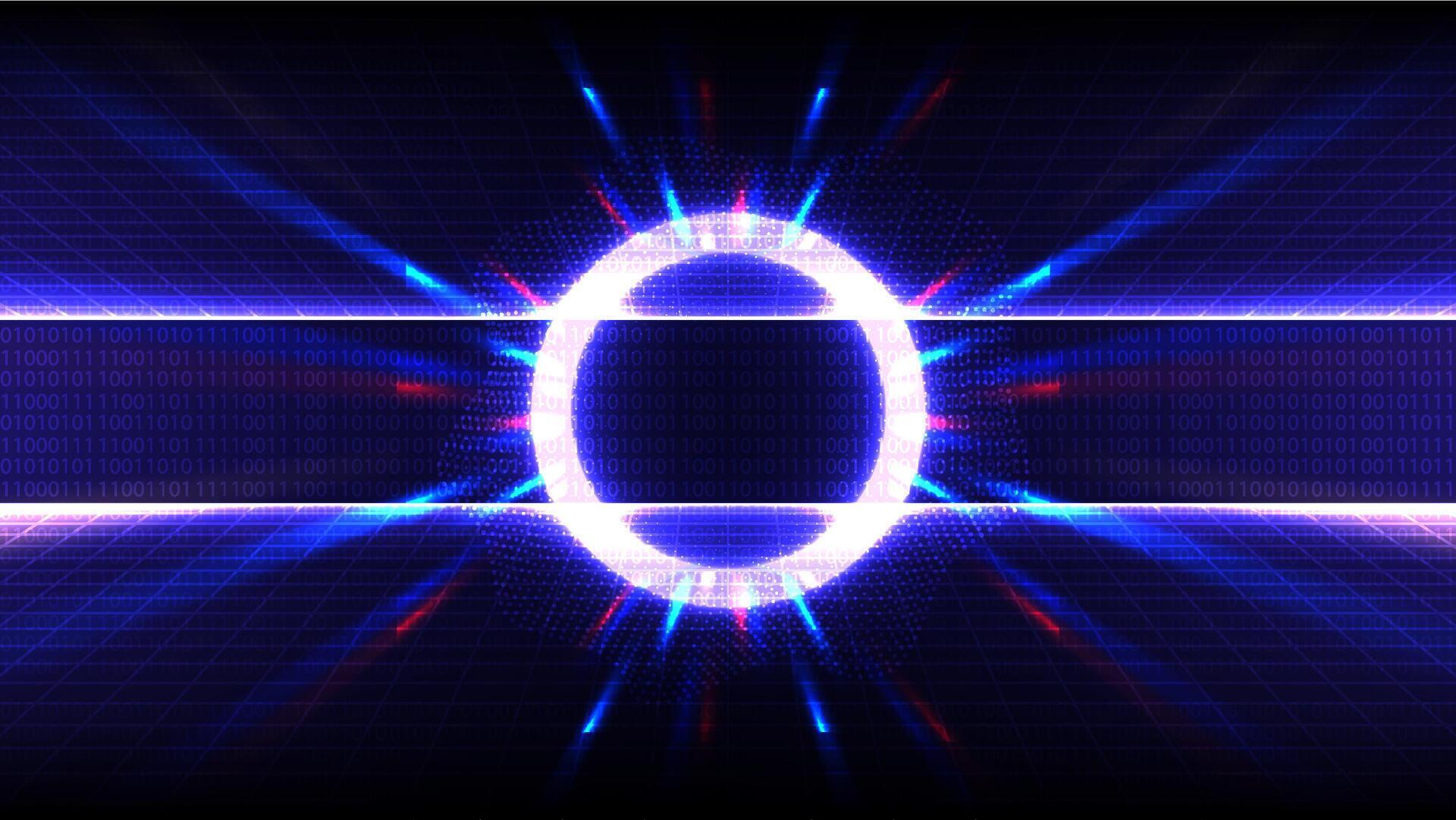 Abstract Digital Technology Binary Code Big Data Random Blue Digits
