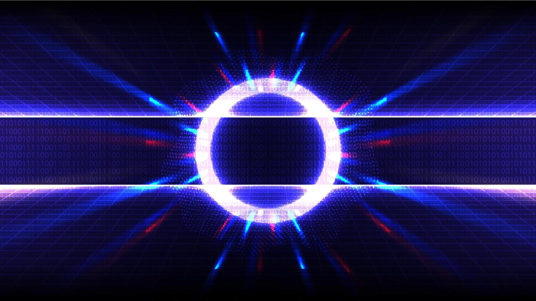 Abstract Digital Technology Binary Code Big Data Random Blue Digits