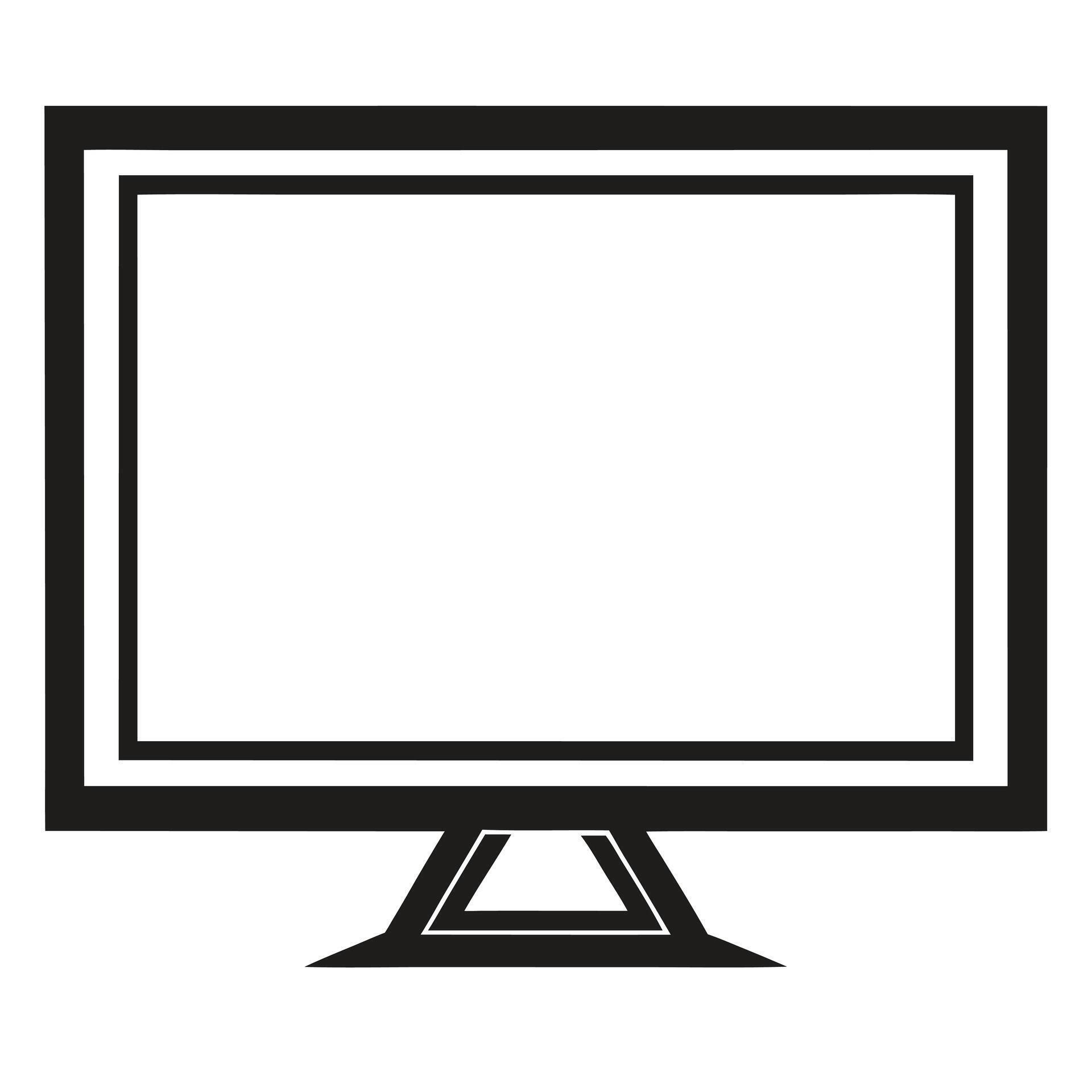 Computer Monitor Illustration Graphic Display Screen Design Technology ...