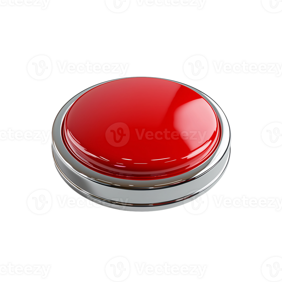 Big Red Button Photos on transparent background 65690971 PNG