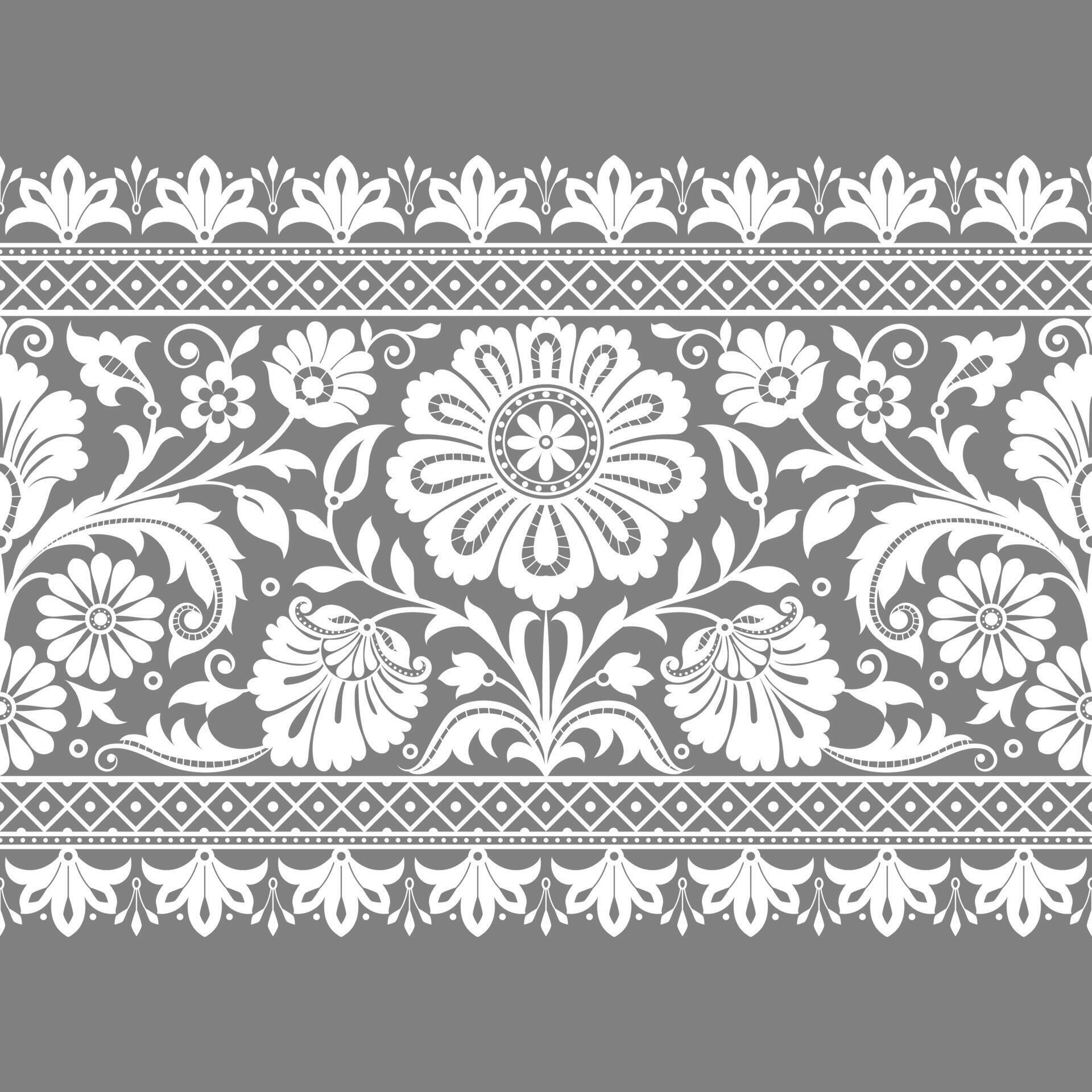 Abstract lace ribbon seamless pattern with elements flowers 65693727 ...