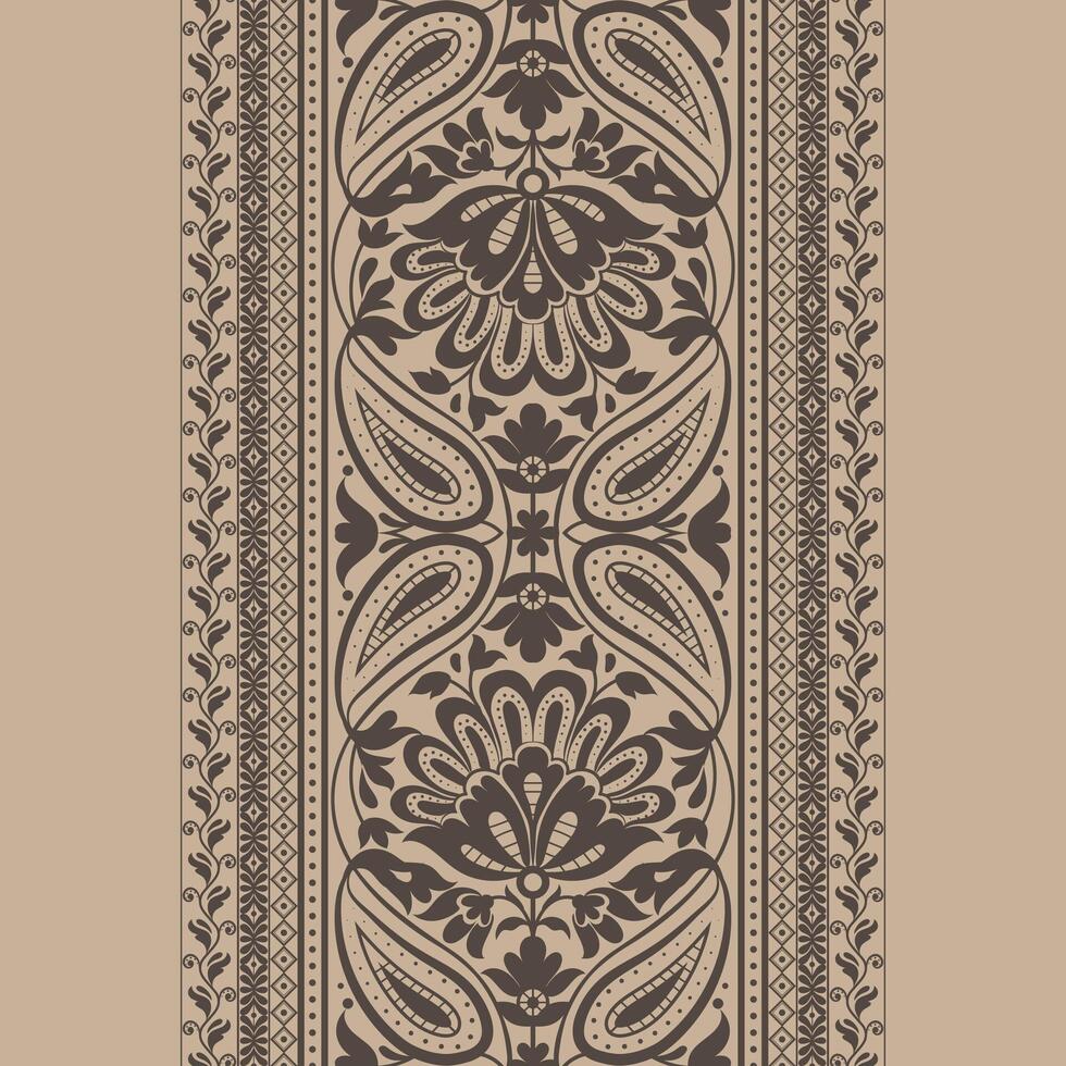 Floral Abstract lace ribbon seamless pattern with elements flowers ...