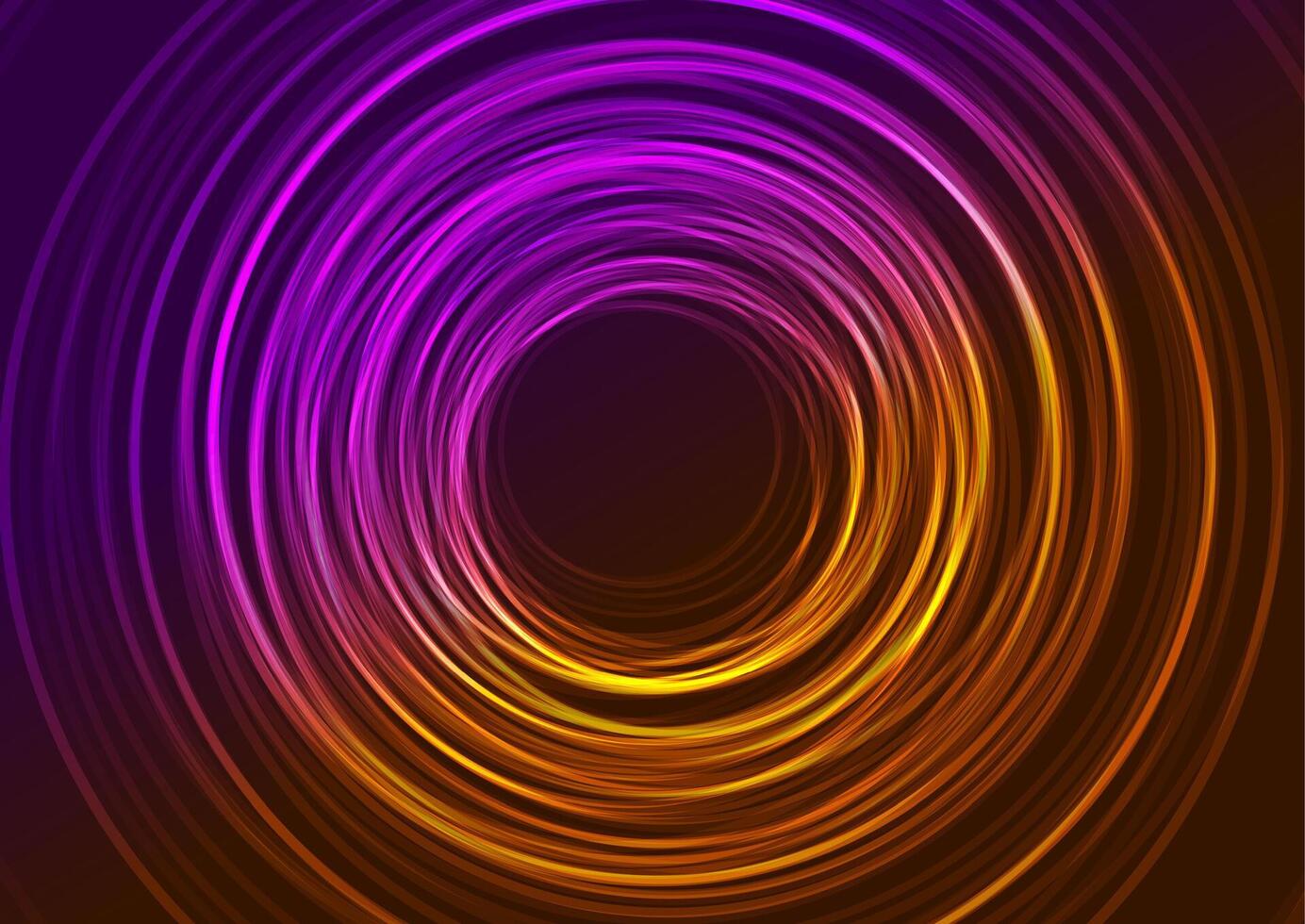 Violet Orange Minimal Round Lines Abstract Futuristic Tech Background 65740505 Vector Art At