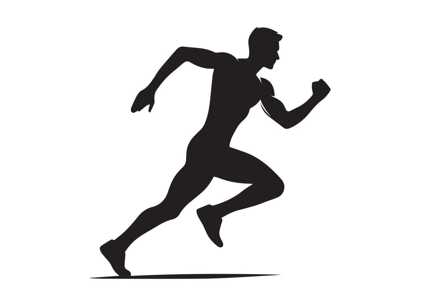 A man running 65744671 Vector Art at Vecteezy