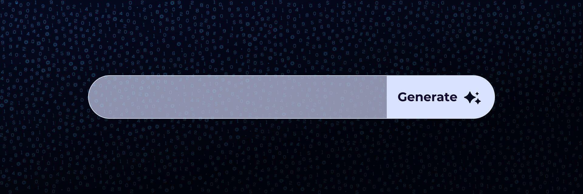 Ai search bar with generate button for artificial intelligence user interface 65748362 Vector ...