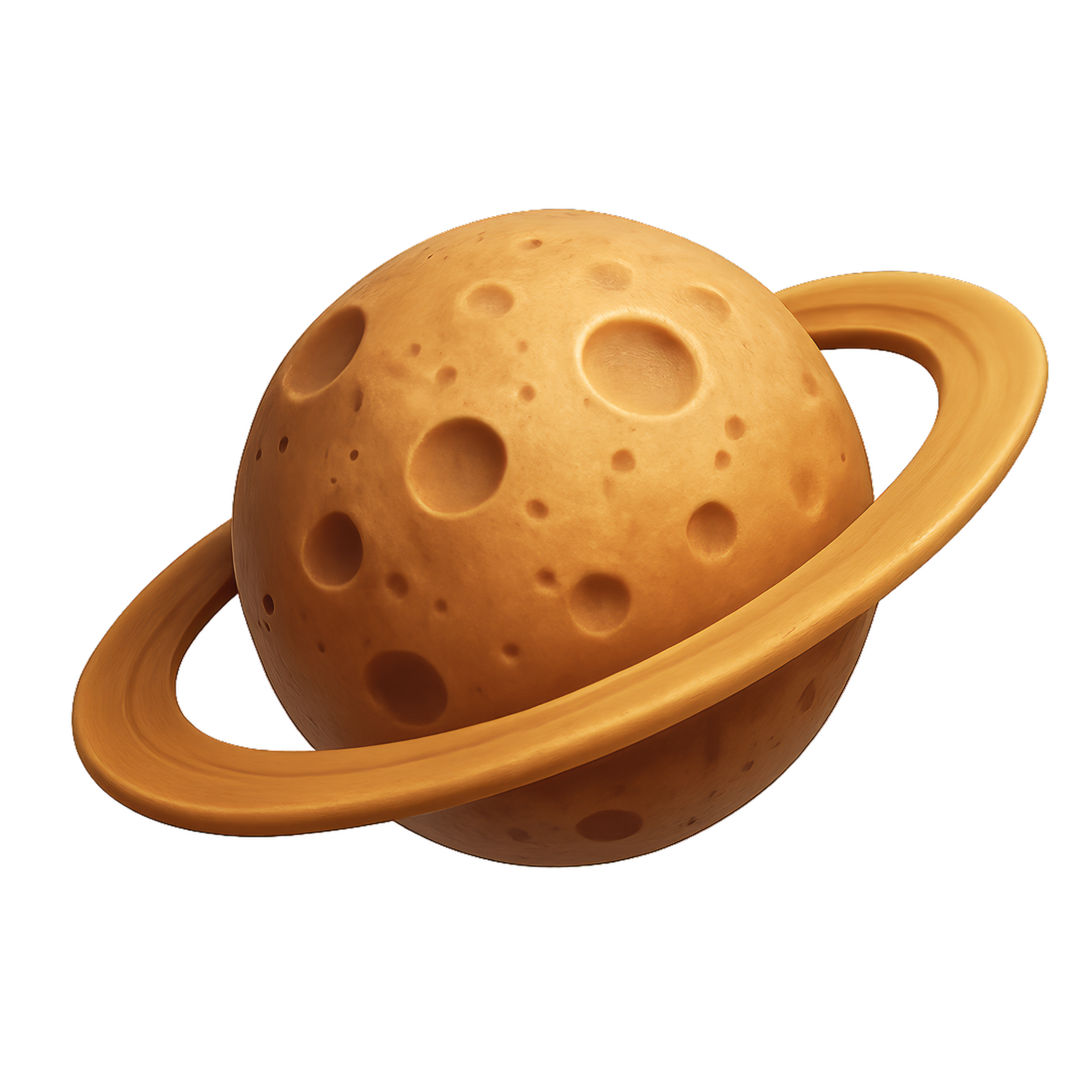 3D Ringed Planet Model with Unique Texture and Simple Design 65756649 PNG