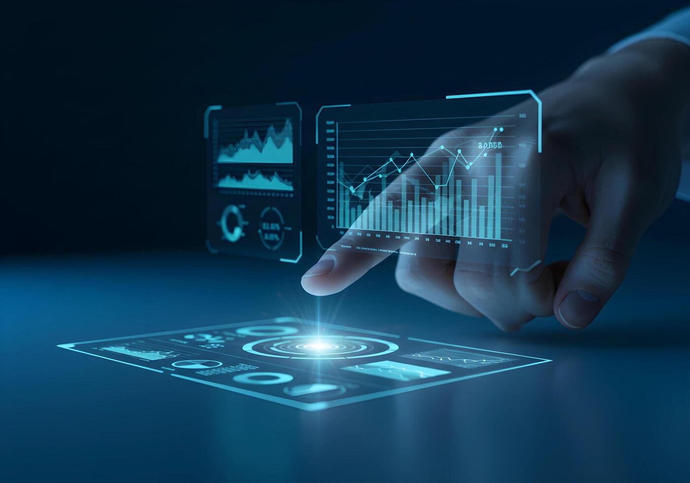 Data Analysis with Digital Interface and Graph 65781631 Stock Photo at ...