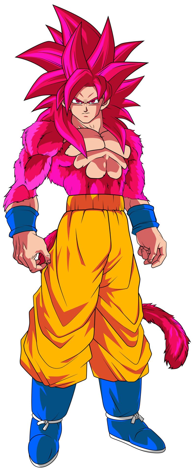 High-quality image of Goku Super Saiyan 4 65816345 PNG