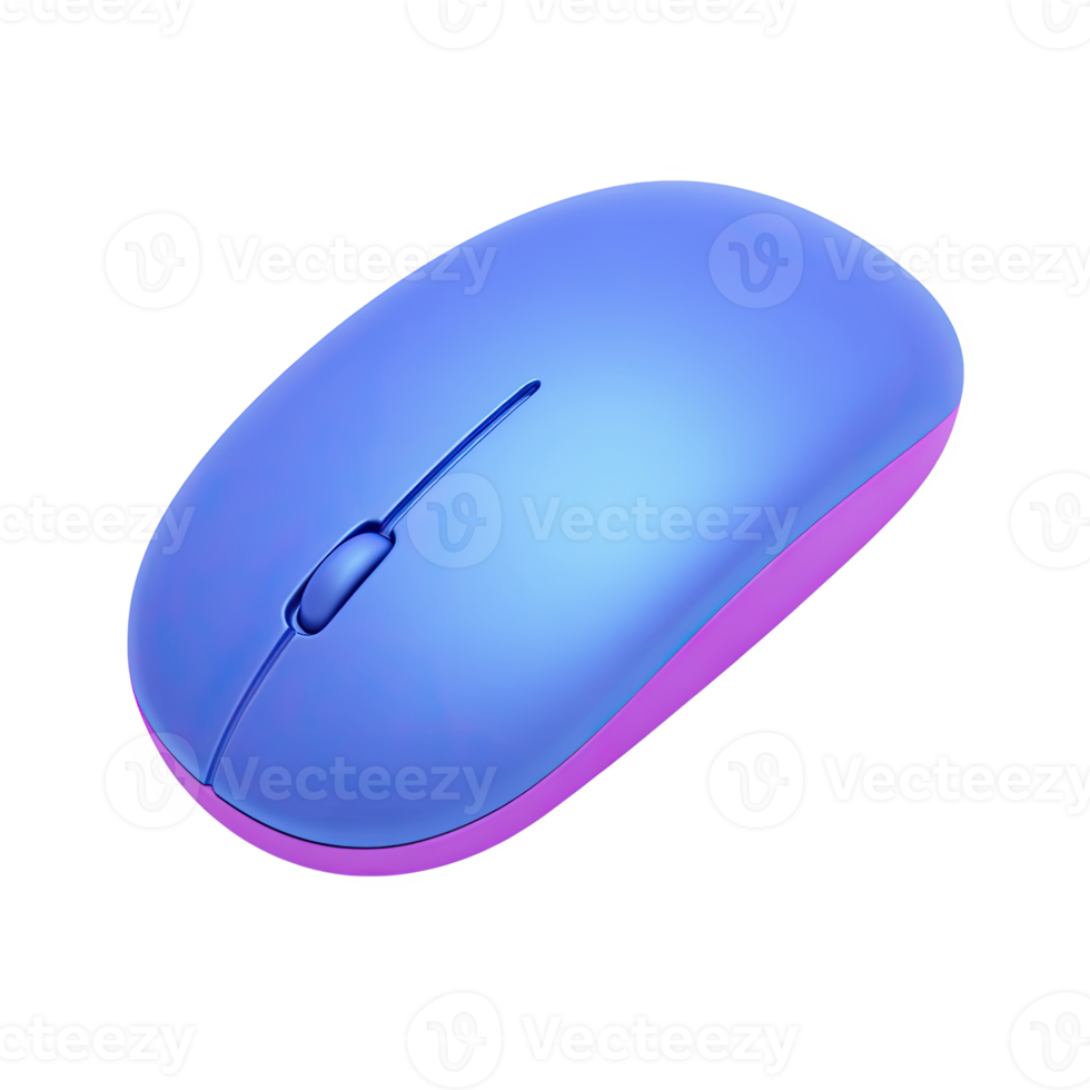 Blue 3d Wireless Computer Mouse Represents Digital Navigation User
