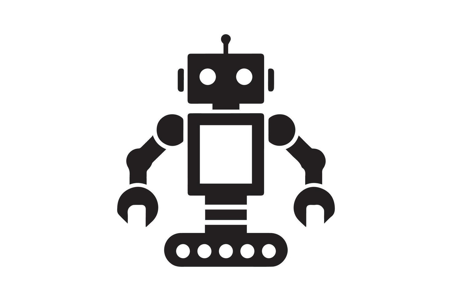 Robot icon illustration on white background 65846142 Vector Art at Vecteezy