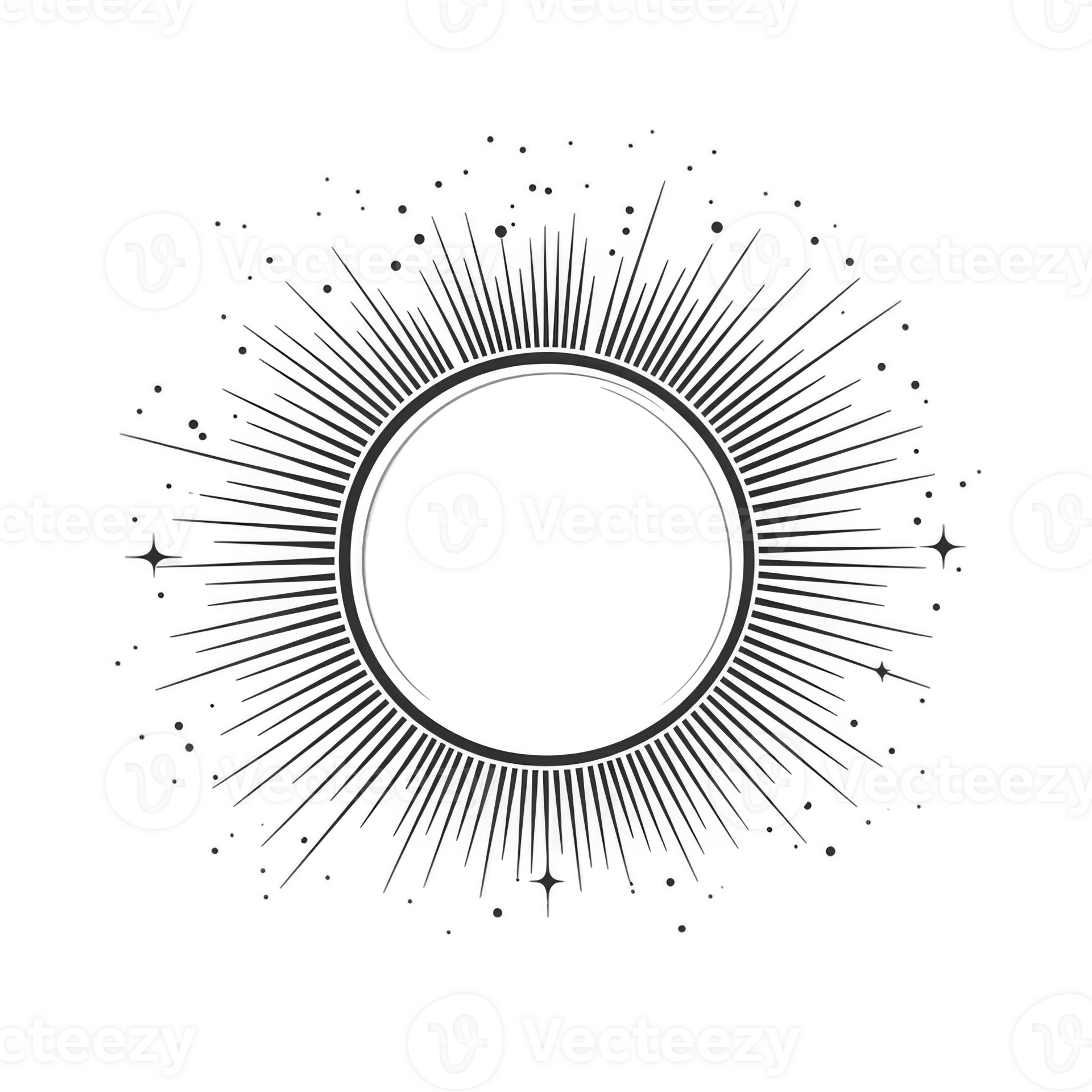 Circular Abstract Design With Radiating Lines Creates Dynamic And