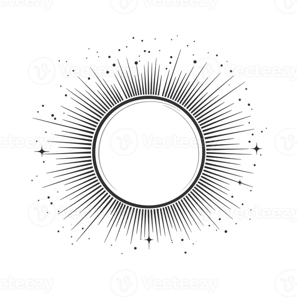 Circular Abstract Design With Radiating Lines Creates Dynamic And Energetic Visual Effect