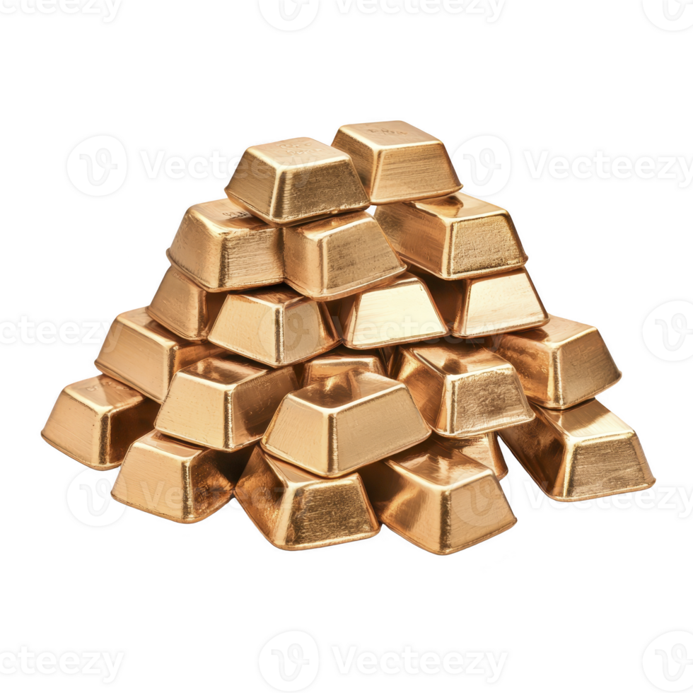 stack of shiny gold bars is arranged in pyramid shape, symbolizing wealth and prosperity. bars ...