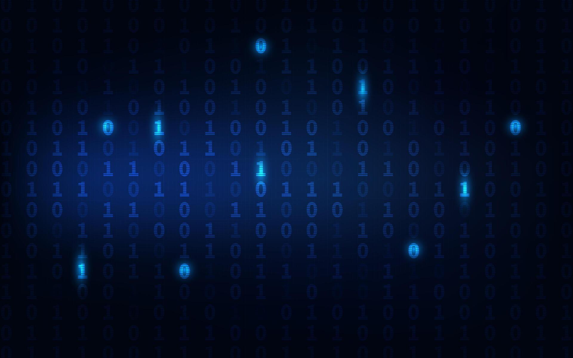 Digital binary code background data stream technology matrix cyberspace information 65886640 ...