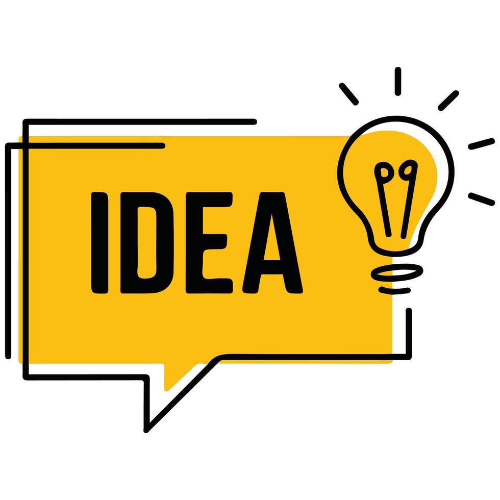 Creative idea lightbulb isolated illustration 65898336 Vector Art at Vecteezy