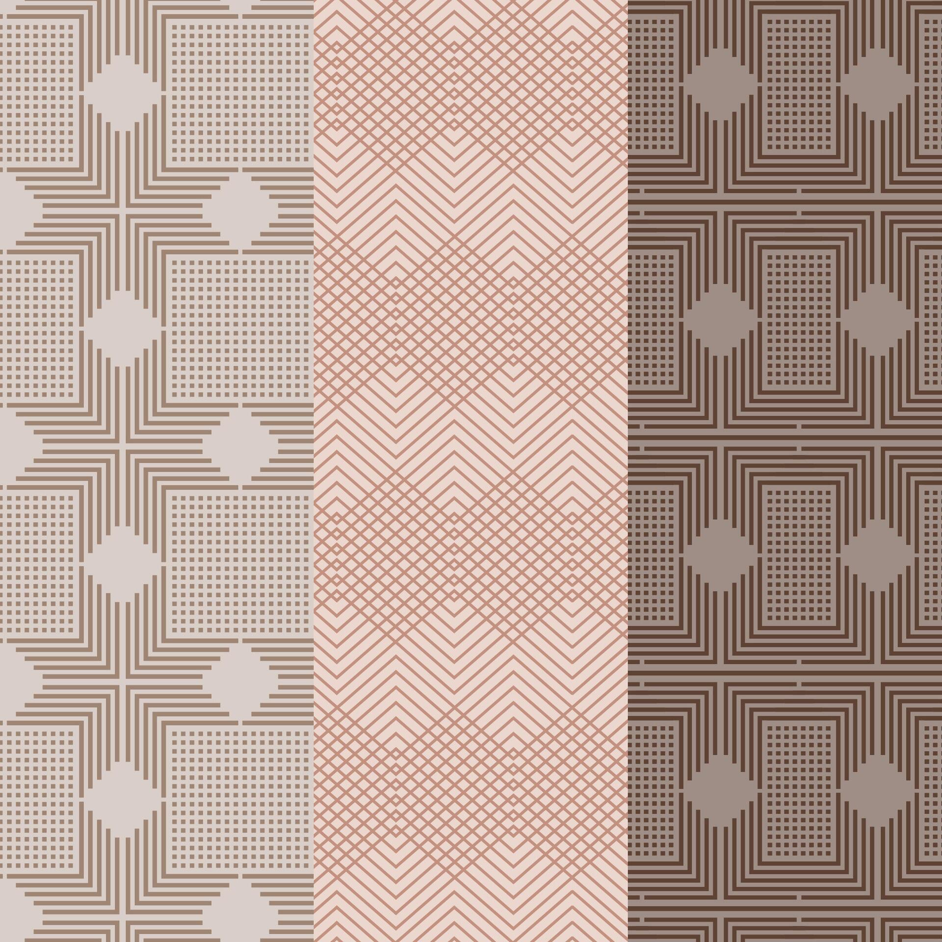 A set of seamless abstract modern patterns, with lines and geometric shapes. 65898514 Vector Art ...