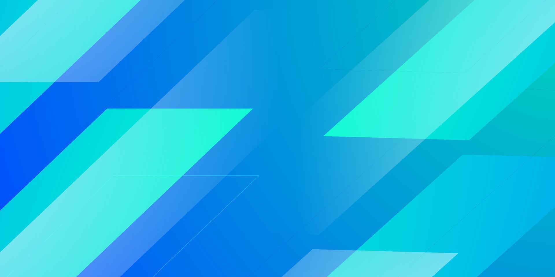 Abstract bright colorful gradient blue and green background. Overlap square shapes pattern ...