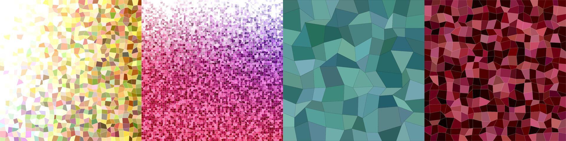 Rectangle polygon pattern background set 65947719 Vector Art at Vecteezy