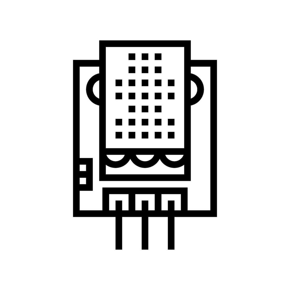 Temperature Sensor Module Line Icon Illustration 65963541 Vector Art At Vecteezy
