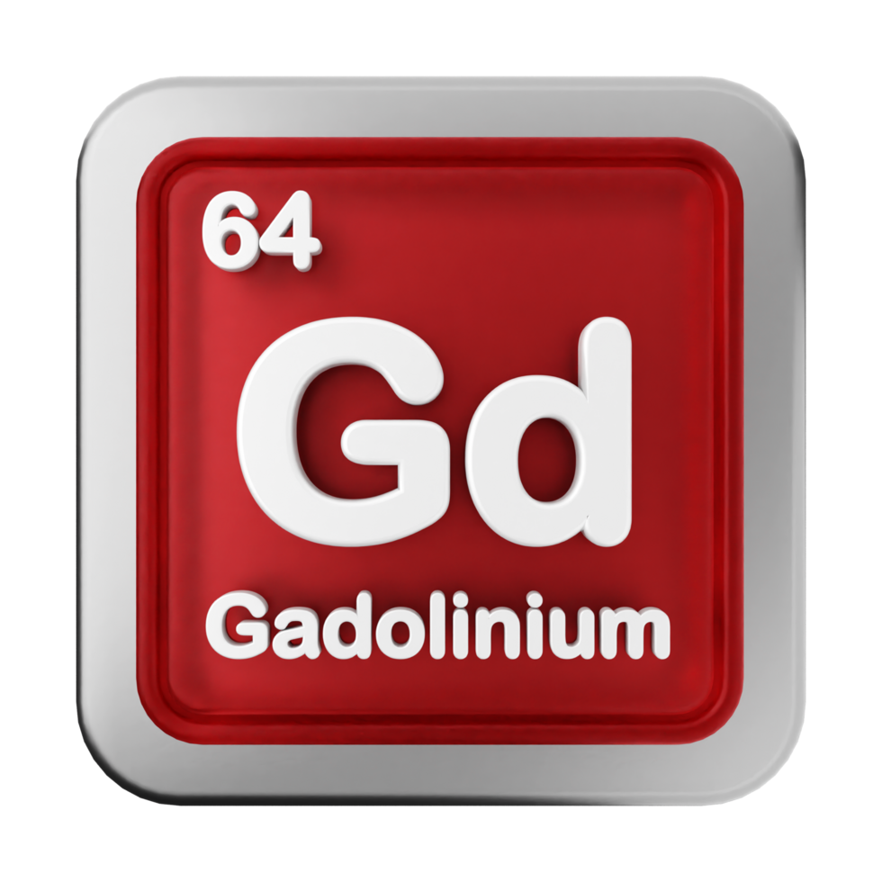 Gadolinium periodic table 65977165 PNG