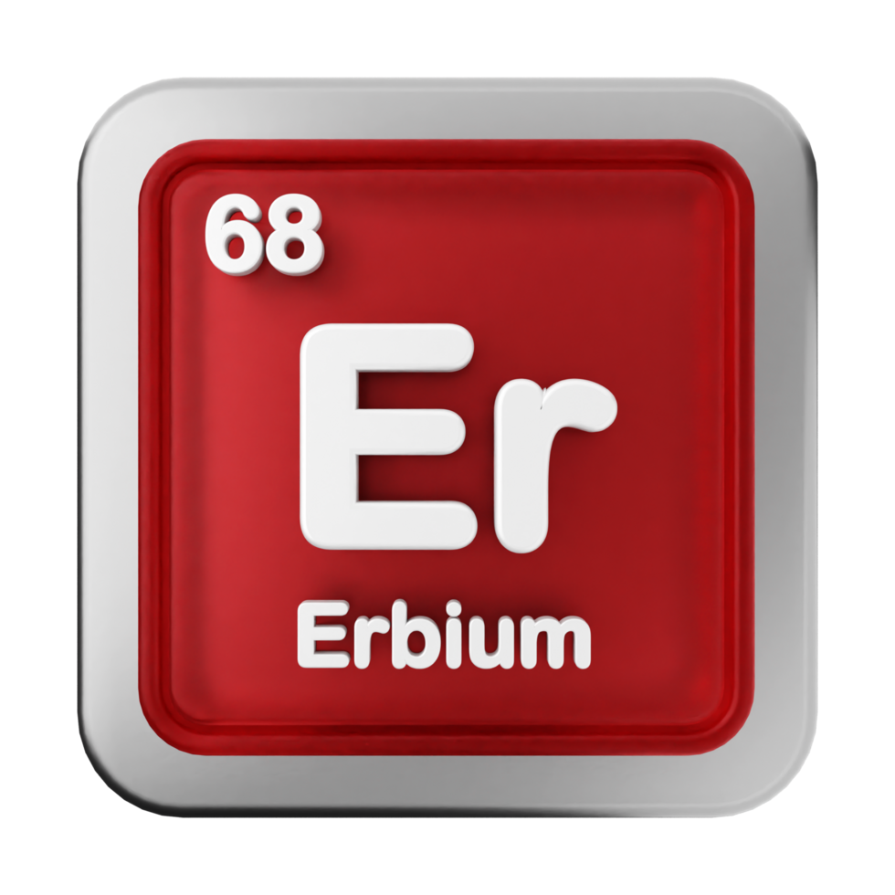 Erbium element symbol 65977170 PNG