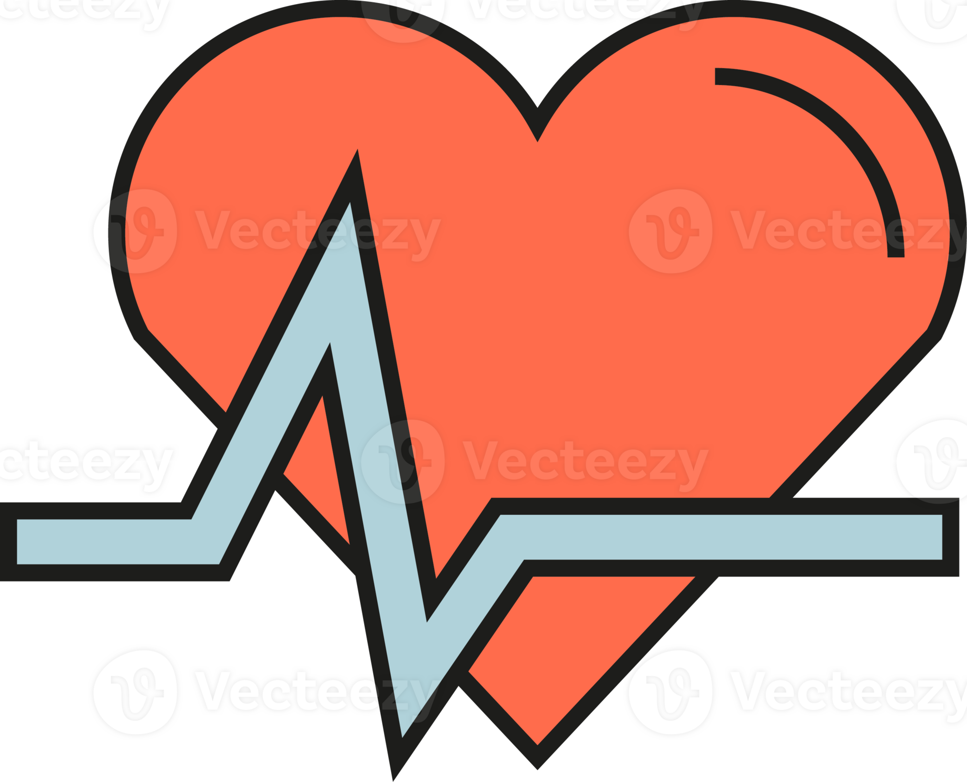 Heart and Pulse Icon 65980539 PNG