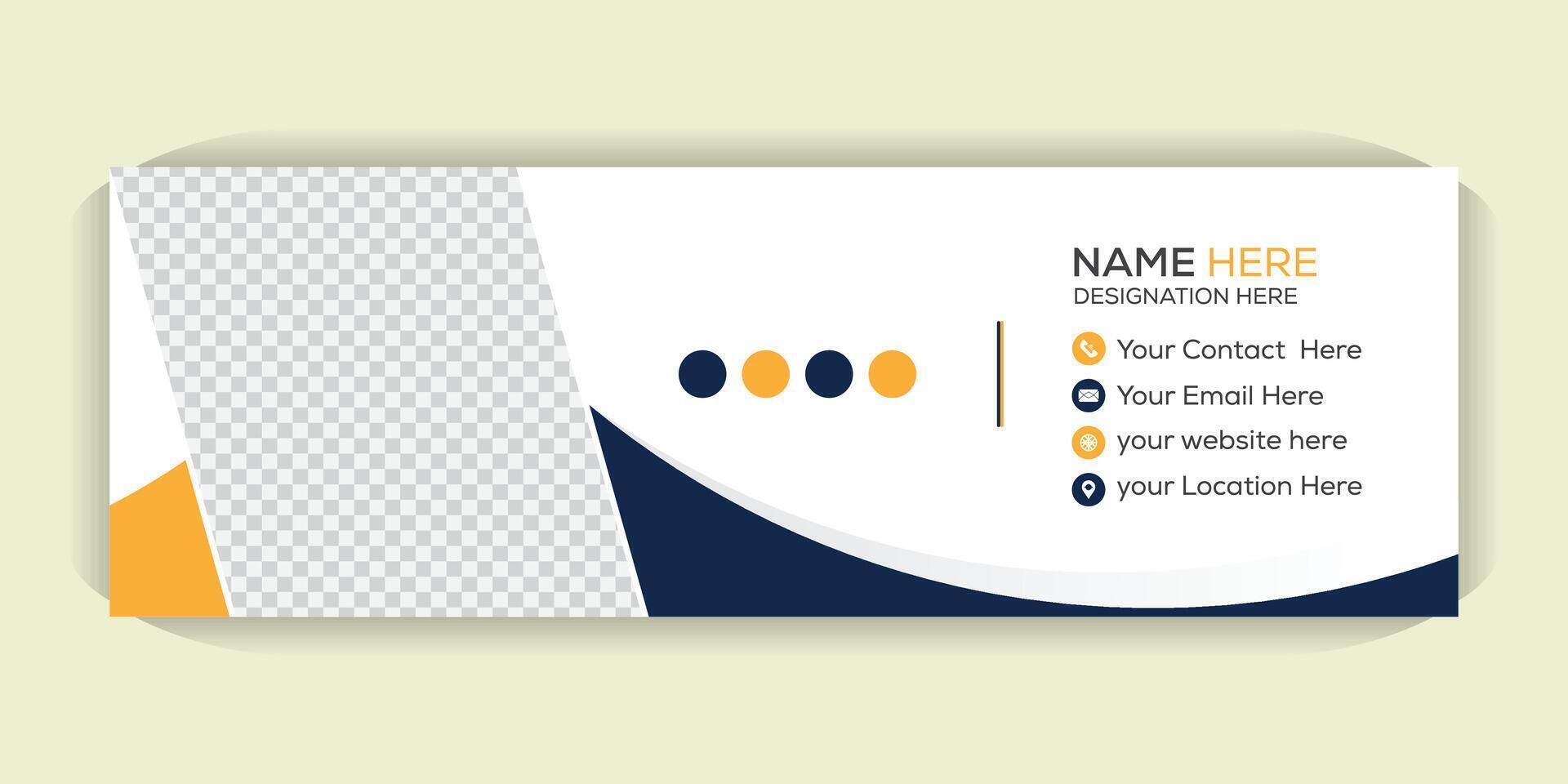 Corporate Style Email Signature Template, Minimal and Creative ...