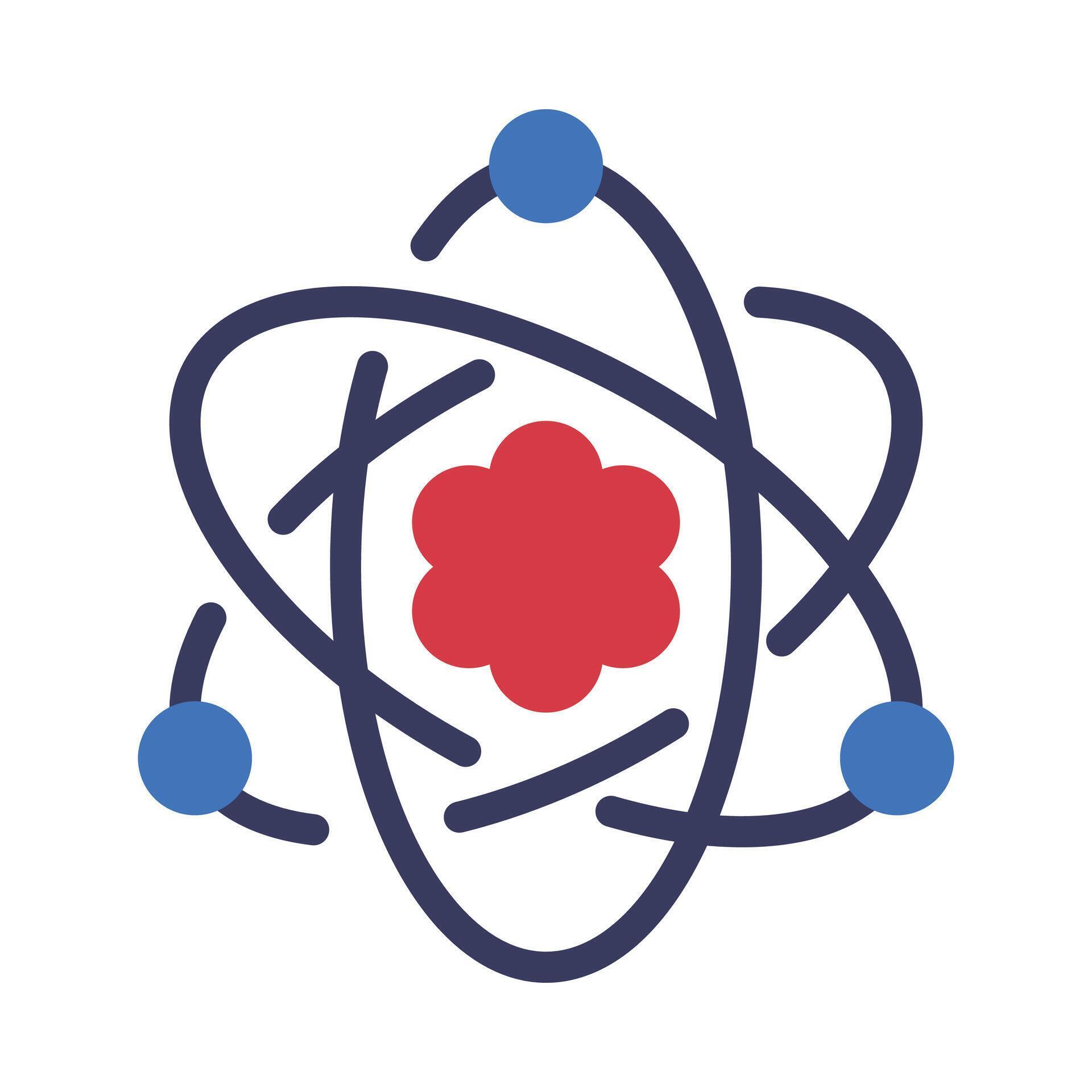 Electrons Rotating In Orbits Around Atomic Nucleus Science Education