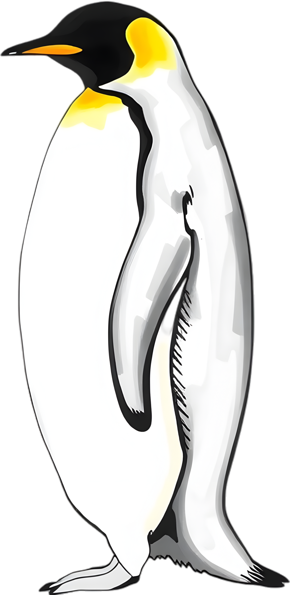 Antarctic bird portrait showcasing natural elegance. . 66086688 PNG