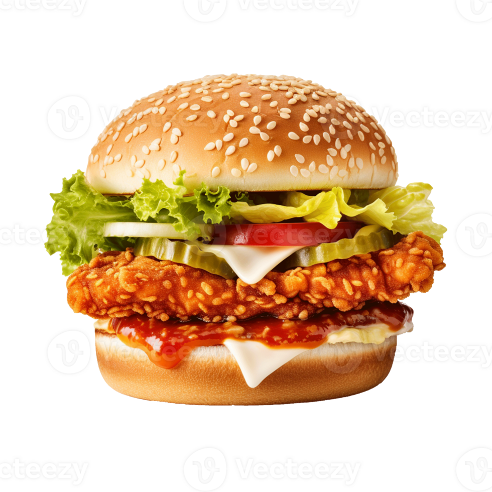 A Crispty Chicken Zinger Burger 66117852 PNG