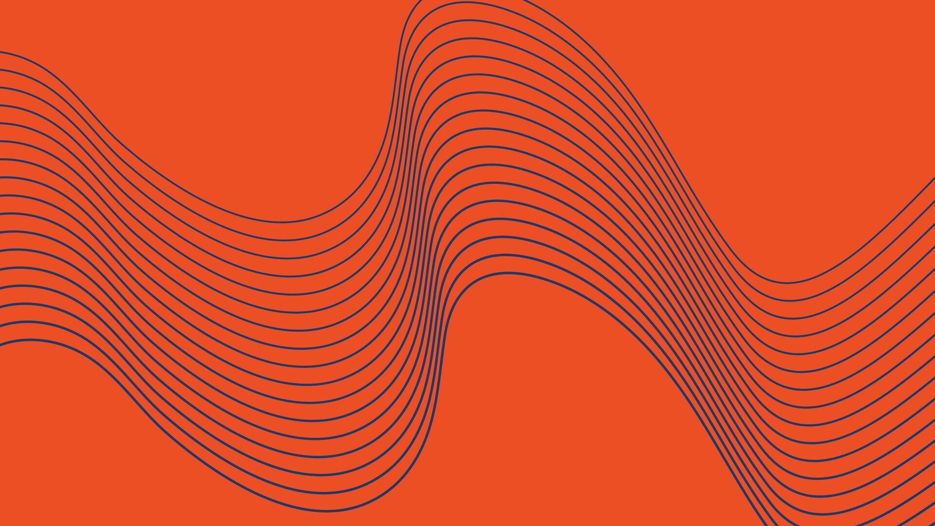 Dynamic Abstract Wave Lines On Orange Background 66151897 Vector Art at Vecteezy