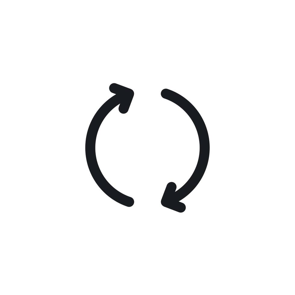 Synchronization icon for phone interface. Clean design, ideal for mobile apps, syncing features ...