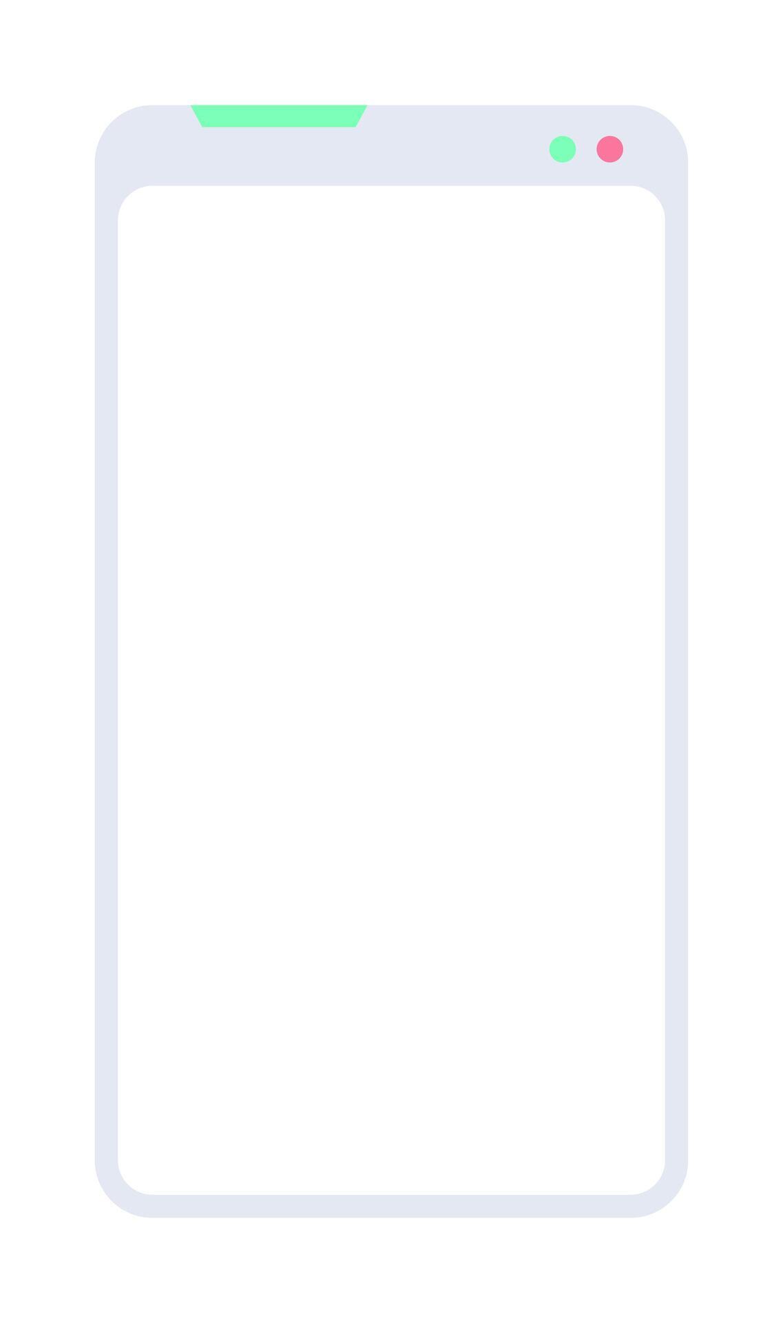 Minimal Blank Browser Vertical Window Webpage Mockup Template With Simple Ui 66169820 Vector