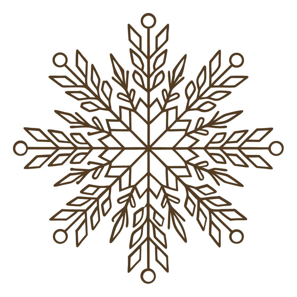 Intricate geometric snowflake design with symmetrical patterns and ...