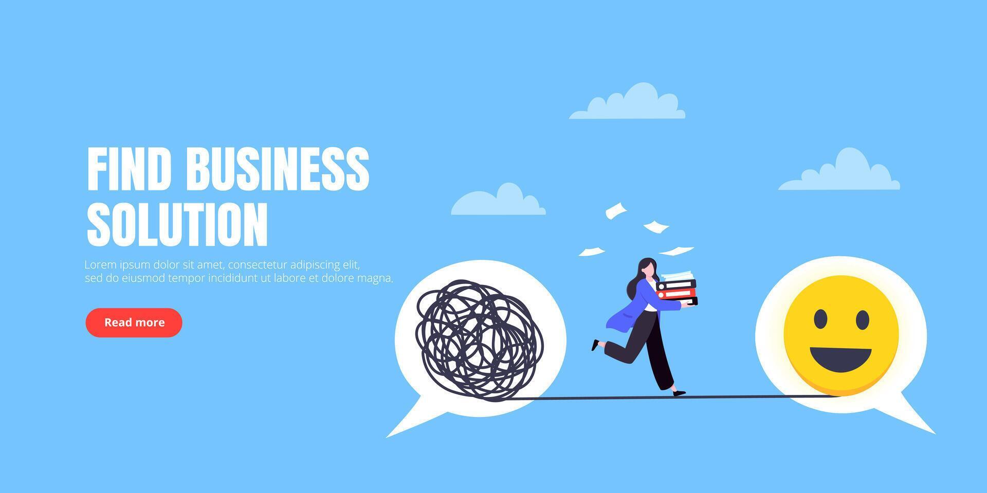 Understanding problem solution simplify challenge concept. 66234803 Vector Art at Vecteezy