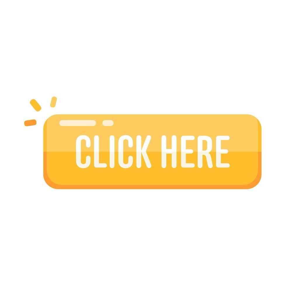 Bright yellow clickable button design 66248583 Vector Art at Vecteezy