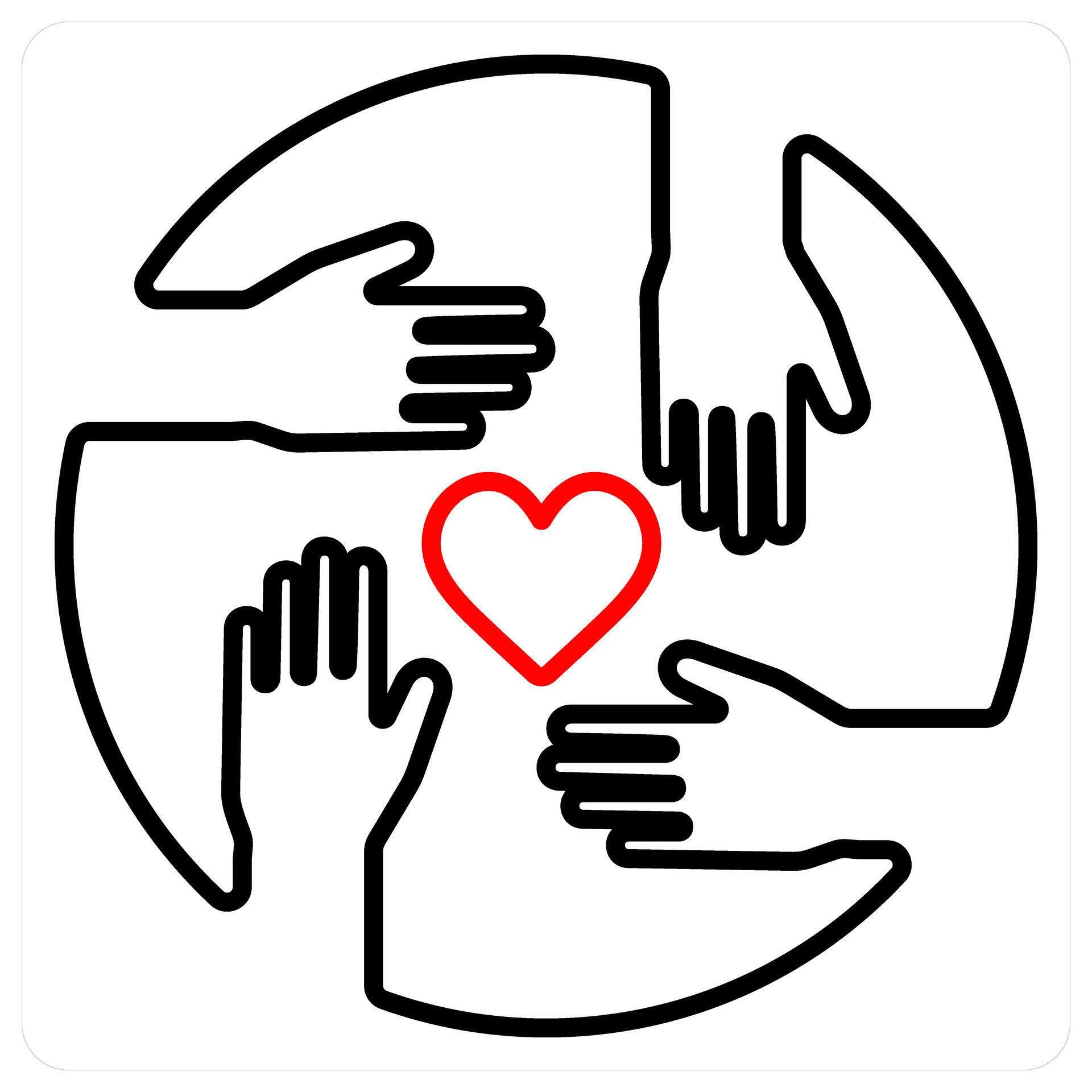 Unity icon concept in red bold line color 66250389 Vector Art at Vecteezy