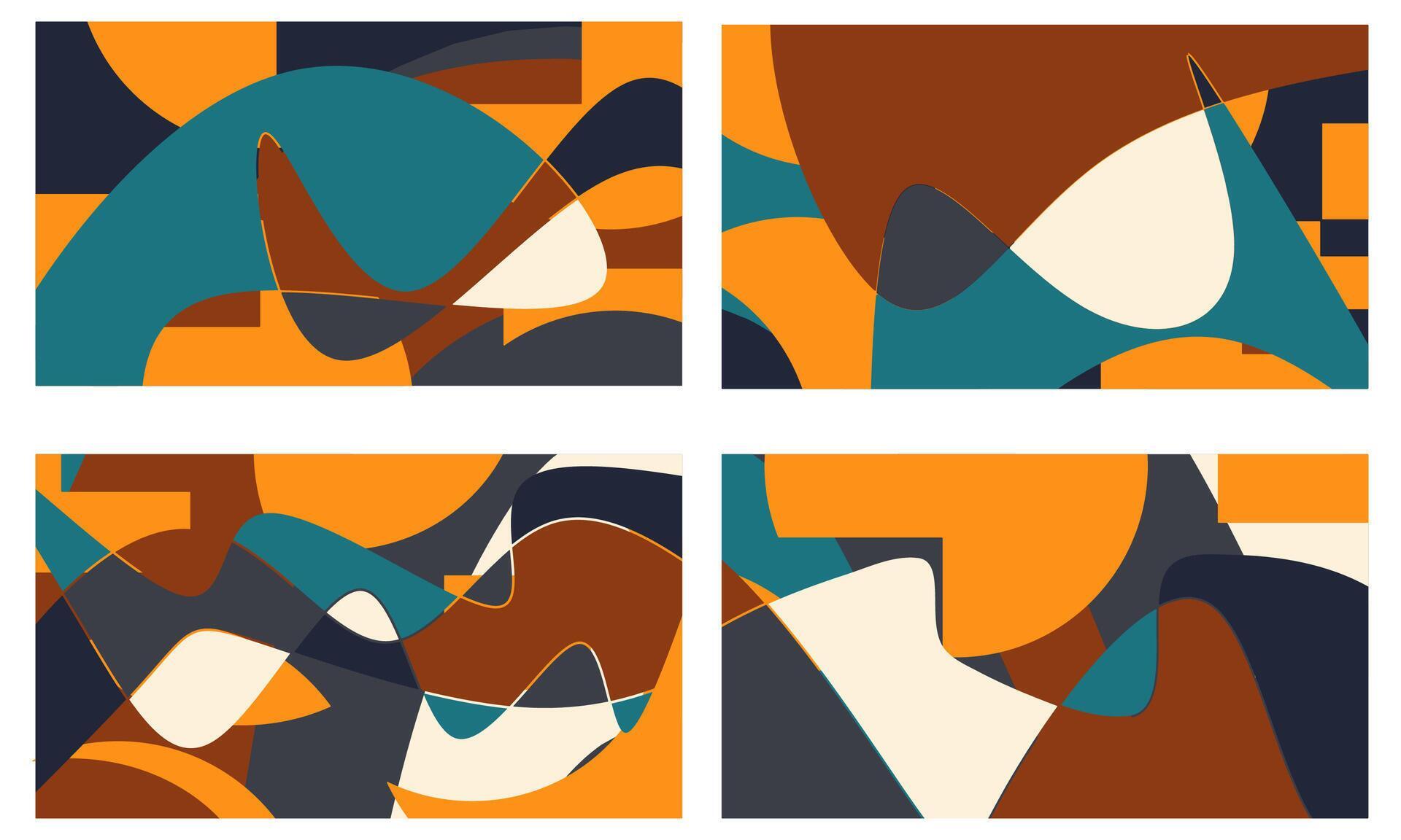 Textured abstract shapes backgrounds 66328349 Vector Art at Vecteezy