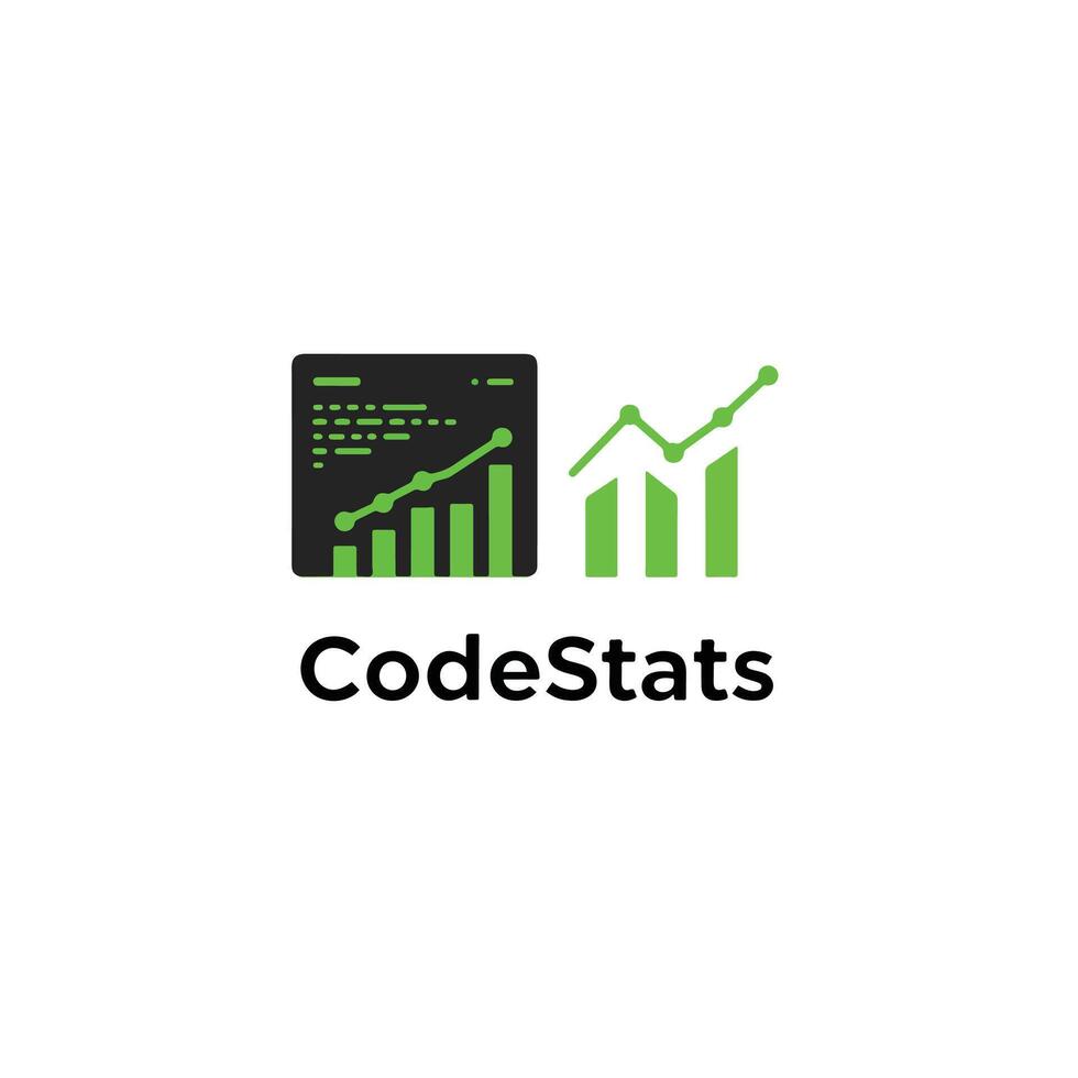 Codestats data analytics green chart business concept 66330369 Vector Art at Vecteezy