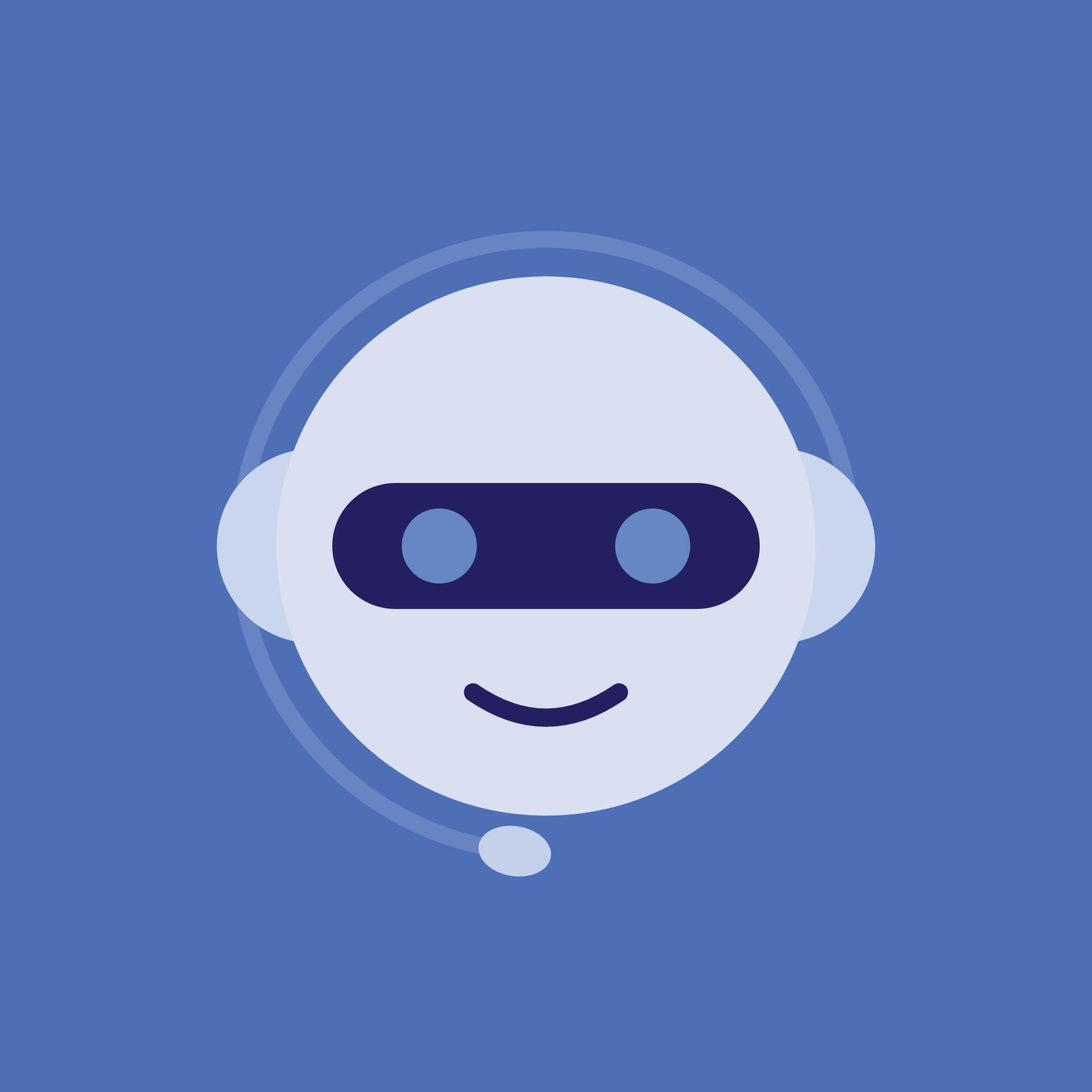 Chat Bot Ai And Customer Service Support Concept Smiling Robot In