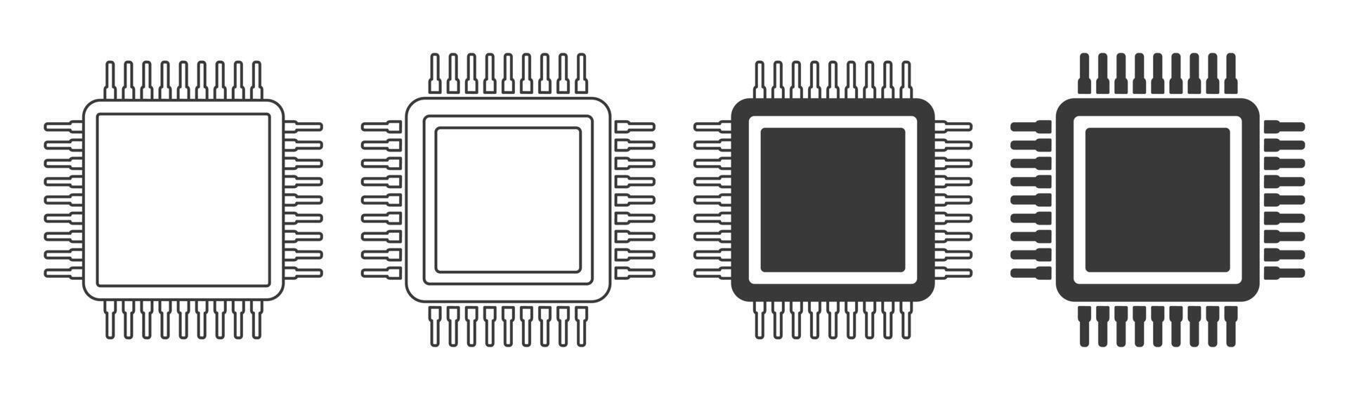 Ai Cpu Gpu Microchip Icon Machine Learning Micro Chip Symbol Ml Icon Artificial