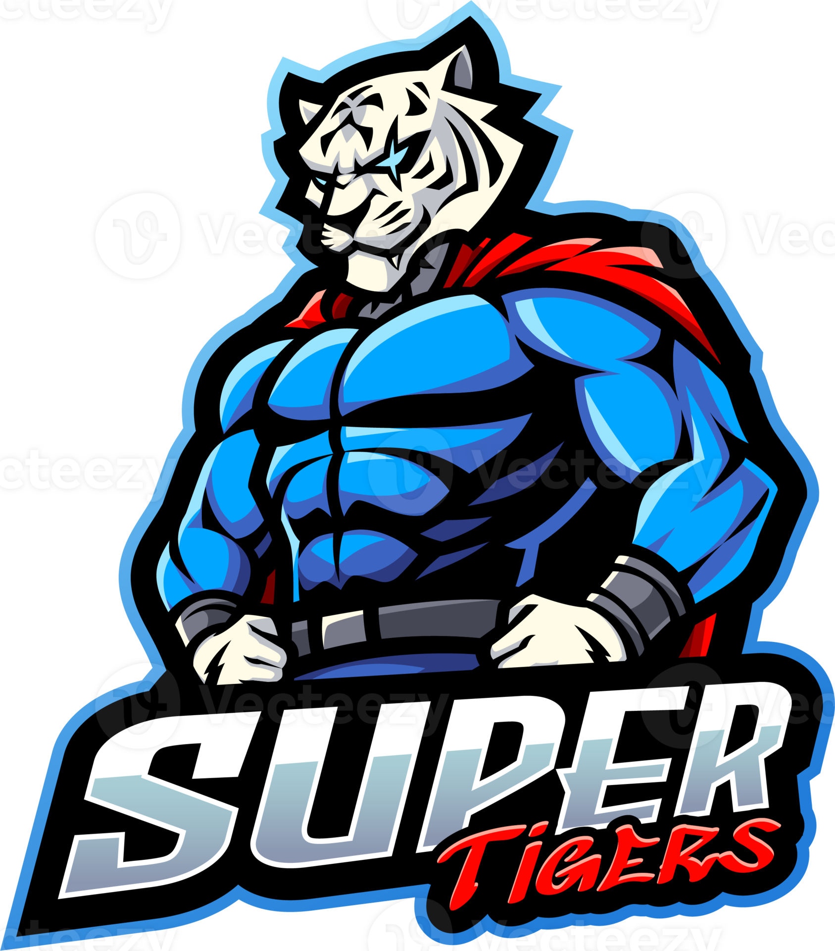 Super tiger esport mascot logo 66385084 PNG