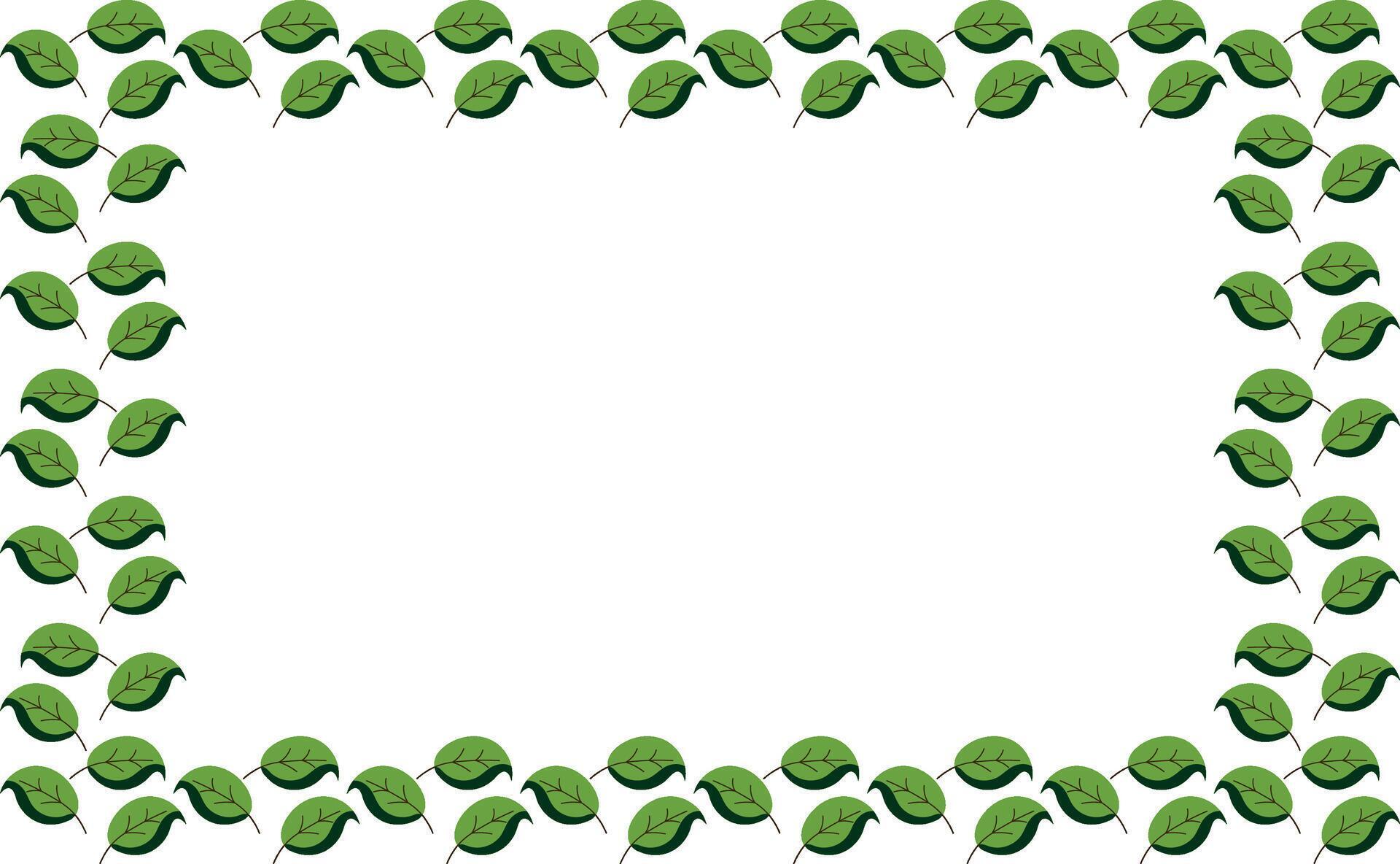 Simple rectangular leaf border. 66386876 Vector Art at Vecteezy