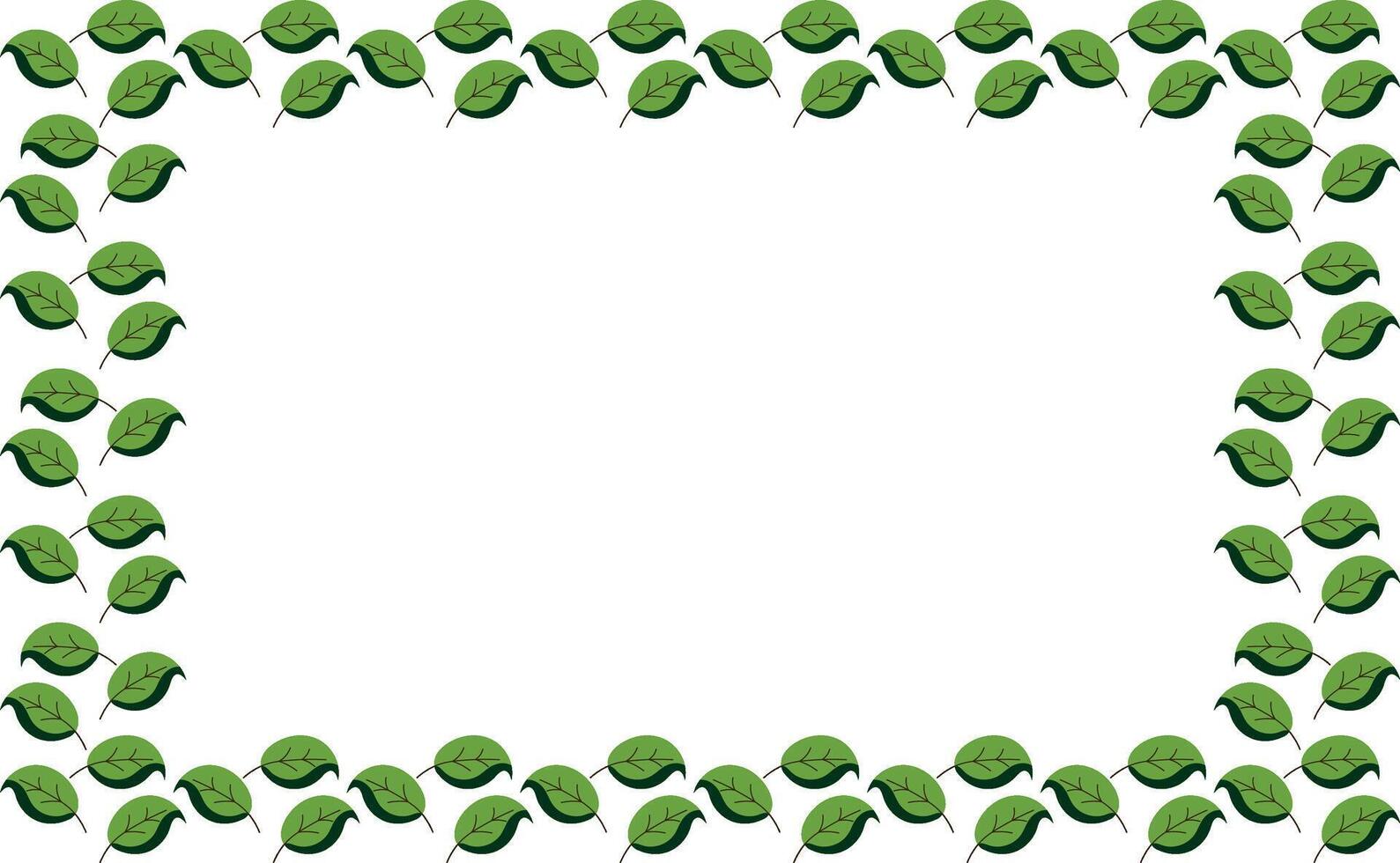 Simple rectangular leaf border. 66386876 Vector Art at Vecteezy