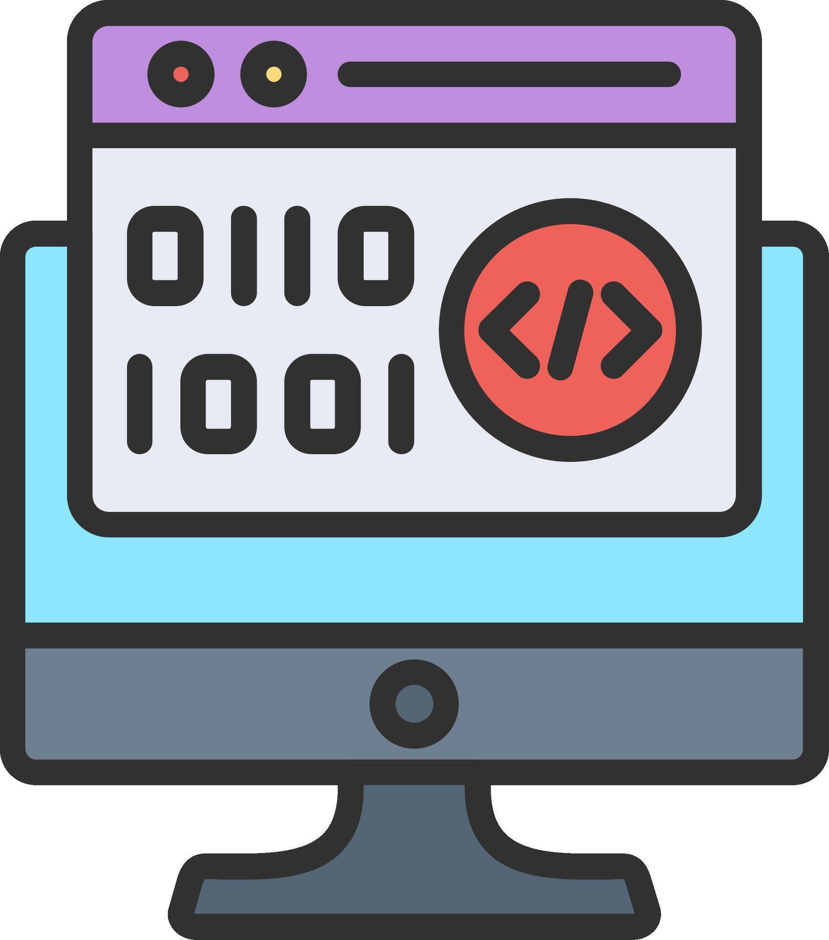 Binary Code Wireframe App Design 66387610 Vector Art At Vecteezy