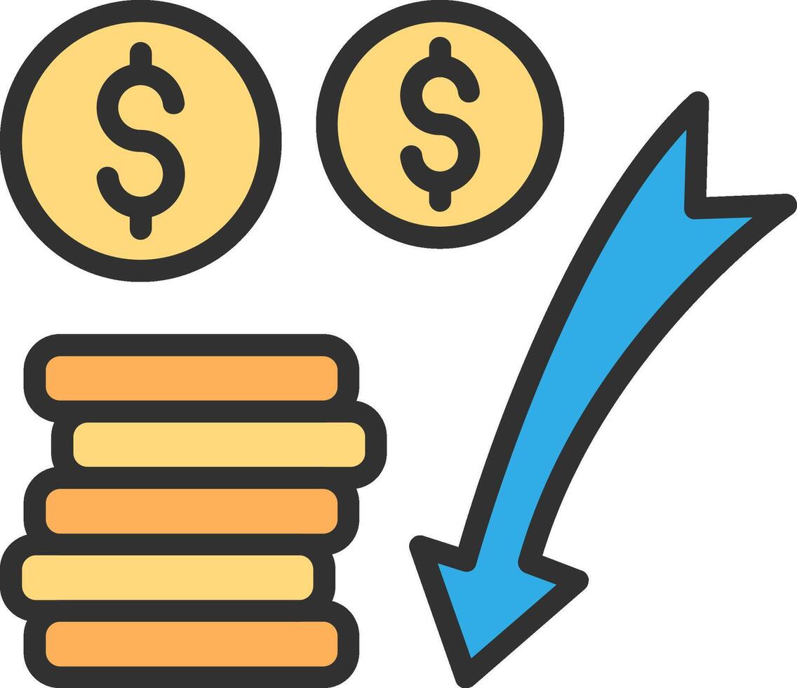 Decrease Sleek Visual Mark 66388925 Vector Art at Vecteezy