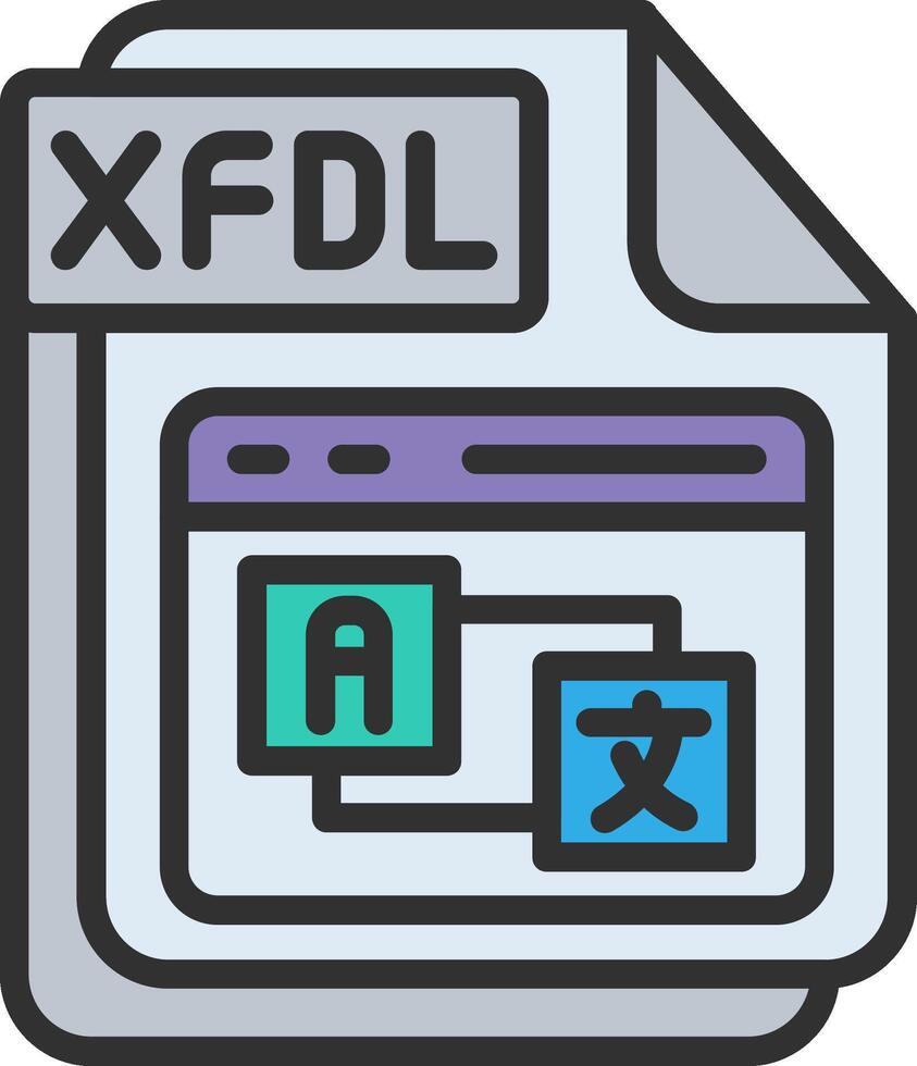XFDL Sleek Visual Mark 66391424 Vector Art at Vecteezy
